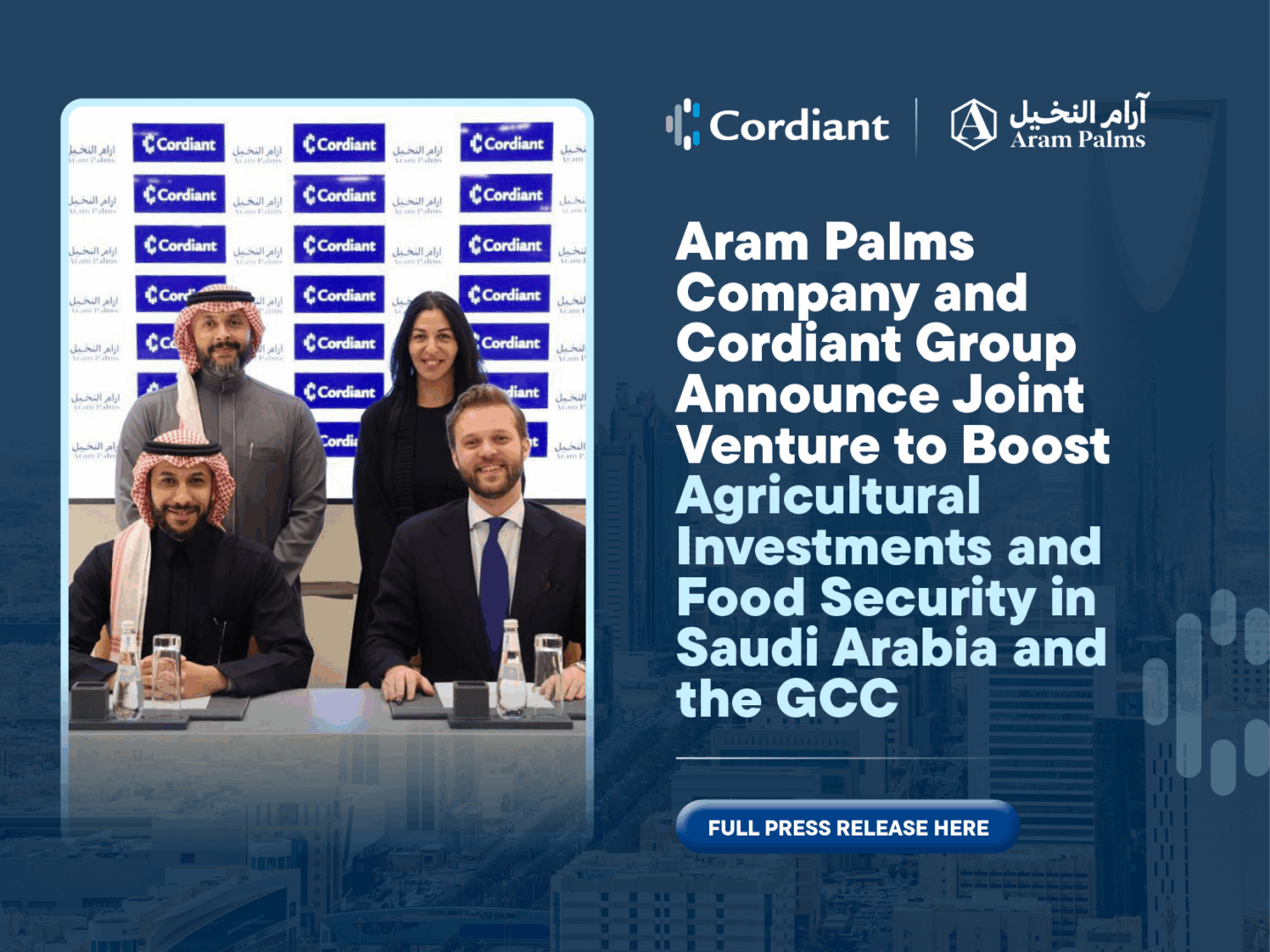 Aram Palms Company and Cordiant Group Announce Strategic Partnership to ...
